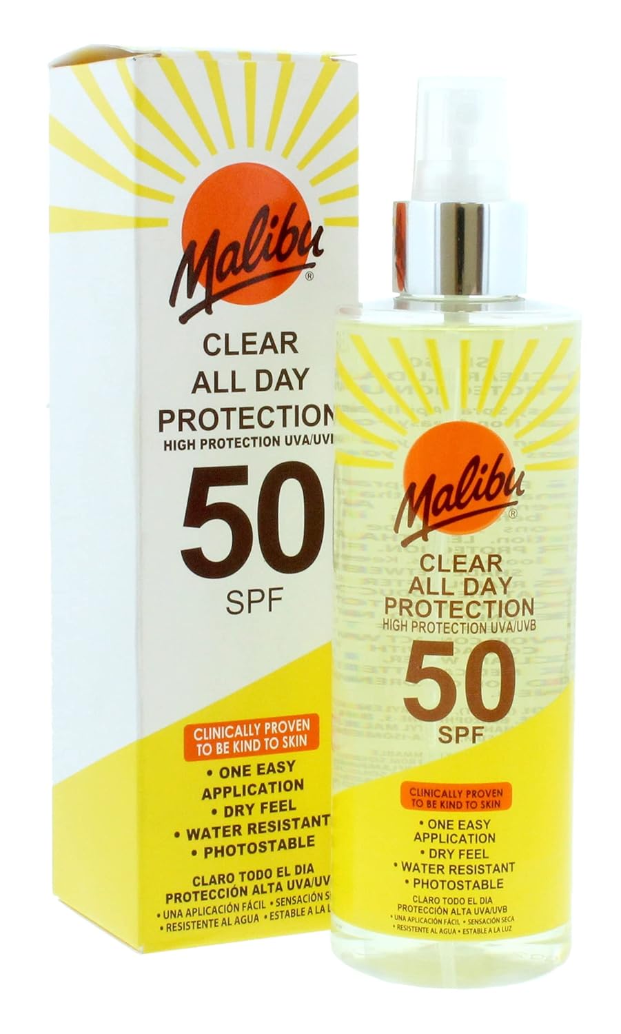 Malibu Clear All Day Protection Spray SPF-50 – PRETTYCOSMO & BEAUTY